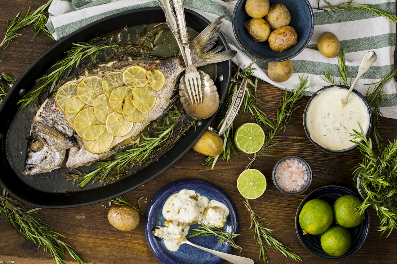 Sargo al aroma de lima y romero. Pescado para todos