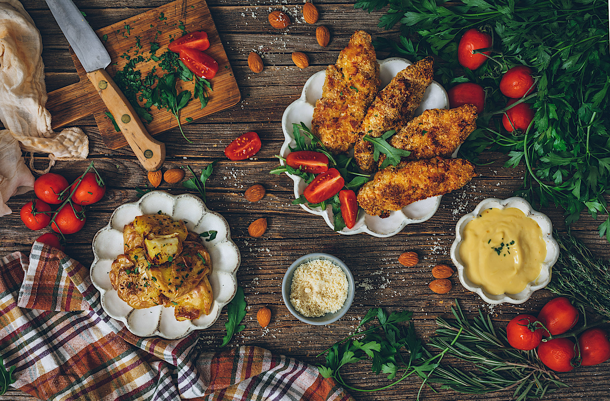 Pollo crujiente con patatas sin gluten. El combo perfecto con salsa de ...