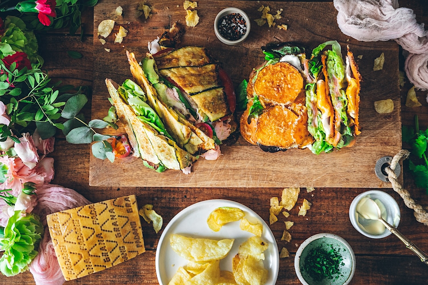 Sandwich viral sin pan. Dos recetas en una de una cena ligera deliciosa